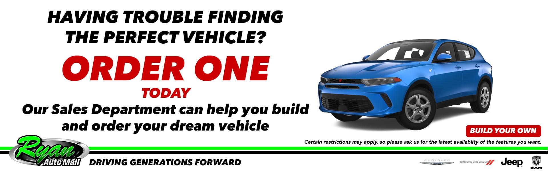 Ryan Auto Mall Chrysler Dodge Jeep Ram Buffalo | MN Dealer